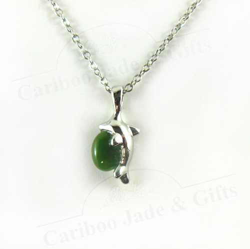 BC Jade Dolphin Necklace - Cariboo Jade & Gift Shop