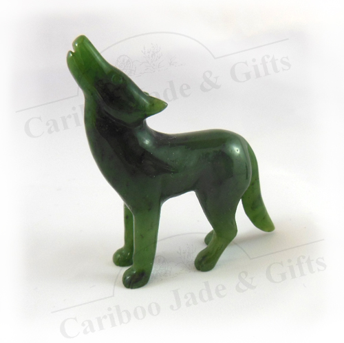 B.C. Jade Standing Coyote/Wolf - Cariboo Jade & Gift Shop