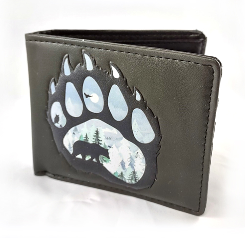 Wallet - "Bear Paw Scene" - Cariboo Jade & Gift Shop