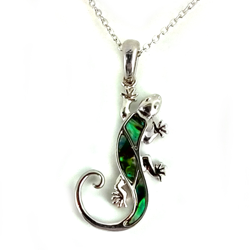 Glacier Pearle® "Gecko" Necklace - Cariboo Jade & Gift Shop
